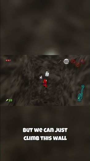 Secret Climbable Wall to the Gold Skulltula! #gaming #randomizer #zelda #nintendo #ocarinaoftime