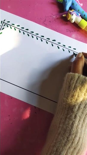 Simple Border for Projects & Assignments 🤩 #border #borderdesigns #satisfying #shorts