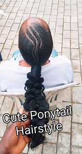 Super Slick Ponytail with Natural Hair #hair #naturalhair #hairstyle #ponytail | Ify Ifeoma