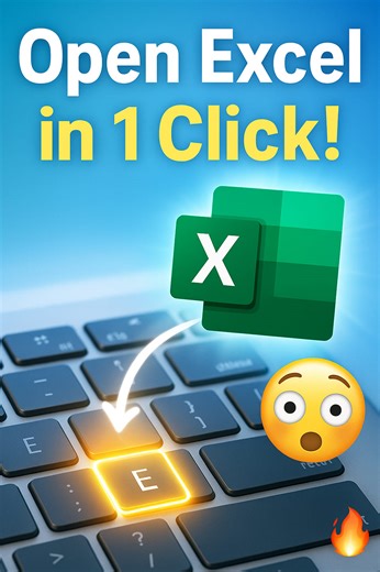 #ExcelTips #KeyboardShortcuts #WindowsHacks #OfficeProductivity #WorkSmarter #USTechHacks #ProductivityTools #ExcelShortcut Yes, you can open Microsoft Excel instantly with a simple keyboard shortcut | no clicking, no searching! In this quick tutorial, you’ll learn: • The fastest way to launch Excel on Windows • A trick every student & professional should know • A time-saving shortcut to boost productivity • Perfect for office work, school projects, or data tasks ⚡ Stop wasting time - try it now