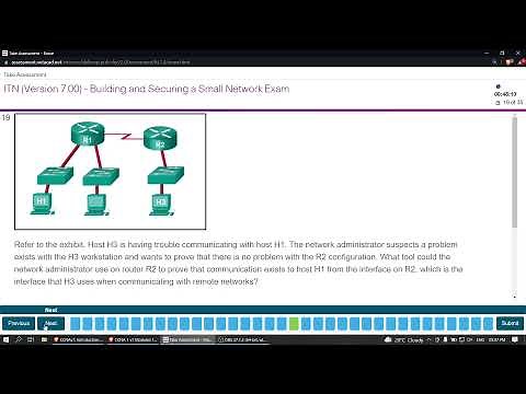 Modules 16 - 17: Building and Securing a Small Network Exam Answers