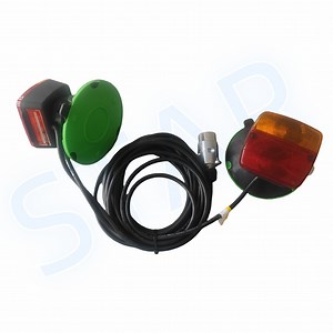 [Hot Item] LED Rear Light with Vacuum Plate Cable Assembly 7 Pin Trailer Round Plug Wiring Harness for Towing& Touring