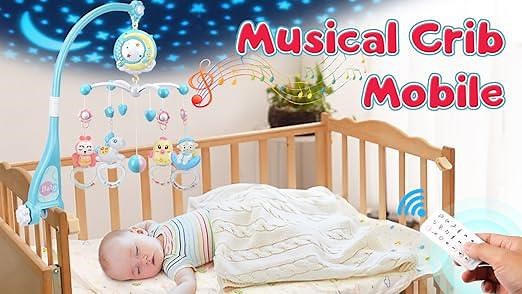 Baby Musical Crib Mobile with Timing Function Projector