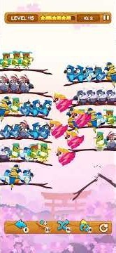 Bird Sort 2 Level 115 Solution | #birdsort #birdsortpuzzle #birdsortcolorpuzzle #birdsortcolor