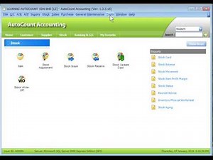 27 - AutoCount Stock Item Maintenance