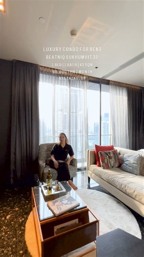 𝐀𝐯𝐚𝐢𝐥𝐚𝐛𝐥𝐞 𝐅𝐨𝐫 𝐑𝐞𝐧𝐭 𝐁𝐞𝐚𝐭𝐧𝐢𝐪 𝐬𝐮𝐤𝐡𝐮𝐦𝐯𝐢𝐭 𝟑𝟐 𝐅𝐮𝐥𝐥𝐲 𝐅𝐮𝐫𝐧𝐢𝐬𝐡𝐞𝐝 Price : 𝟓𝟎 ,𝟎𝟎𝟎 𝐓𝐇𝐁 / 𝐌𝐨𝐧𝐭𝐡 type : 𝟏 𝐁𝐞𝐝 𝟏 𝐁𝐚𝐭𝐡 Size: 𝟒𝟑 𝐒𝐐𝐌 𝐍𝐞𝐚𝐫𝐛𝐲 • BTS Thonglor • Marche' Thonglor • Gateway Ekamai • Major Ekamai • Donki mall • Emsphere • Emquartier • Emporium 📍LINE@ : https://lin.ee/UIbzhRs 📍Tel : 097 015 0927 📍Youtube : @amberrealty 📍Tiktok : https://www.tiktok.com/@amberrealty 📍Instagram :https://www.instagram.com/amber_inter_real