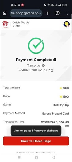 Garean Shell Singapore Code Redeem processing step by step || how to topup garena shell #garenashell