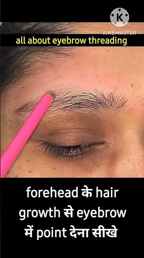 threading tips for straight eyebrows | how to create point in eyebrow