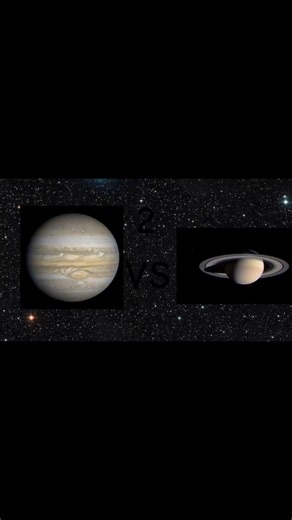 Jupiter vs Saturn #planetfight