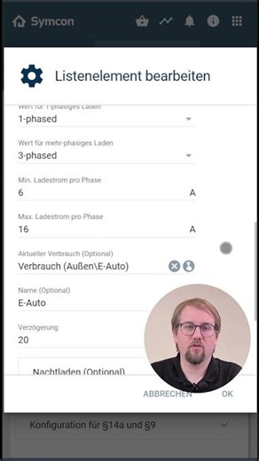 Setting up a Symcon Energy Manager wallbox