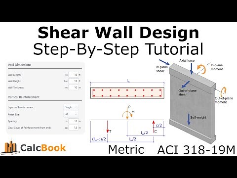 Concrete Shear Wall Design (Metric) (ACI 318-19M)