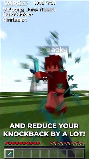 How to Jump Reset in Minecraft..? (take less knockback) #minecraft #hypixel #bedwars