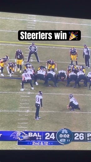 Tyler Loop misses game winner #nfl #playoffs #ravens #mondaynightfootball #steelers #sportscenter