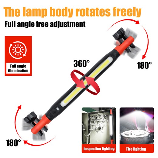 3000 Lumens Rechargeable Work Light，5500mAh rechargeable magnetic waterproof wide-angle floodlight, designed for mechanics, car repair, and garages