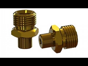 Solidworks tutorial | sketch Brass fitting in Solidworks