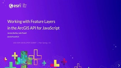 Working with Your Data Using the Feature Layer - ArcGIS API for JavaScript