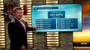 Wind destruction across Montana