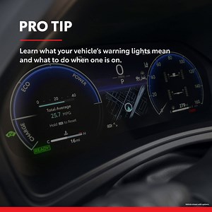 When a warning light appears, it can cause a leisurely drive to quickly become stressful. Your owner’s manual or Toyota dealer can help you learn what your vehicle’s warning lights mean, and when immediate service may be needed. You can find some common warning lights here: https://toyota.us/3F0HcdS | Toyota Financial Services USA