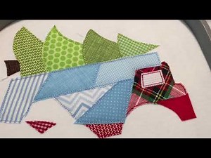 Machine Embroidery Applique Patchwork Applique Tutorial Simple Bean-stitch Design by Applique Market