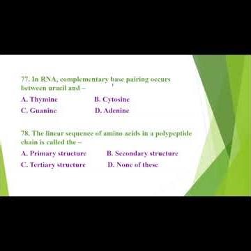 Biomolecules MCQ Short 5