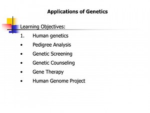 Applications of Genetics - SlideServe