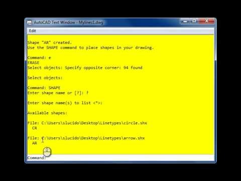 Complex Complex Linetypes with Shapes AutoCAD Part 4