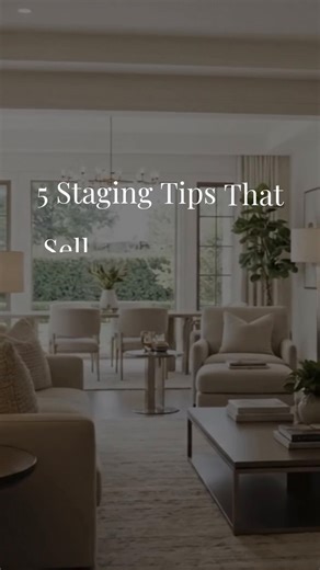 5 Staging Tips That Sell Homes Faster 🏡 Ready to get your listing SOLD? Here are 5 home-staging tips that buyers can’t resist: Declutter & Depersonalize – Help buyers envision themselves living there by removing personal items and unnecessary clutter. 🎨 Stick to Neutral Colors – Neutral tones appeal to more buyers and create a fresh, inviting space. 🛋️ Rearrange Furniture for Flow – Arrange furniture to highlight the home’s best features and improve overall flow. 💡 Brighten It Up – Open curt