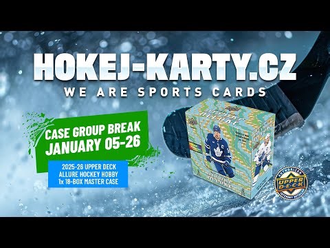 HOKEJ-KARTY.CZ CASE GROUP BREAK CZ January 06-2026 - 2025-26 UD ALLURE HOCKEY HOBBY