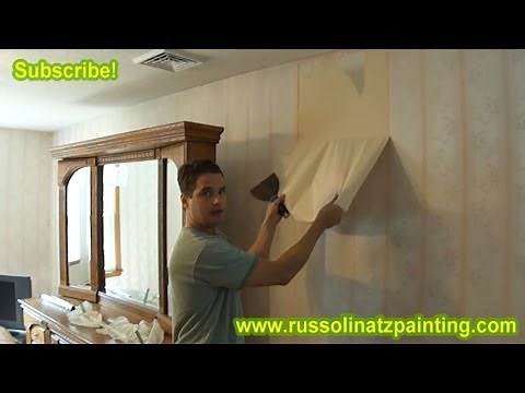 DIY How to Remove Wallpaper (Part 1) - Drywall repair & Wall Preparation