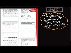 Envision Math Chapter 6 Assessment Practice