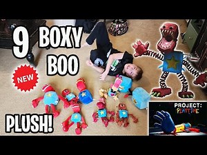 Unboxing 9 New Boxy Boo Plush from Project: Playtime!