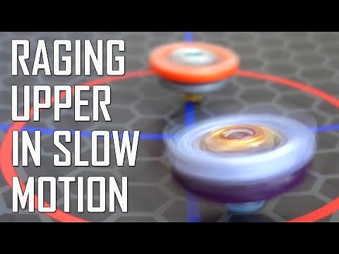 RAGING UPPER IN SLOW MOTION! Rage Longinus in Slow Motion! Beyblade Burst in Slow Motion