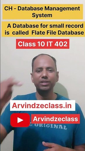 What is Flat File Database #class10it