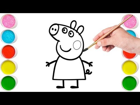 How to Draw a Peppa Pig for Kids | Peppa Pig Drawing easy Step by Step tutorials