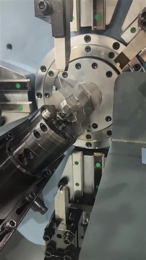 Tina Zheng | YLSK-1280 Spring Forming Machine to make 8mm big garage door spring. #cncwireformingmachine #cncwirebendingmachine #cncspringmakingmachine | Instagram