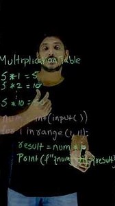 Multiplication Table Code in Python