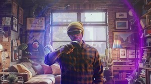 A Man In A Room With A Virtual Reality Device In His Hand Arcade Photorealism Augmented Reality