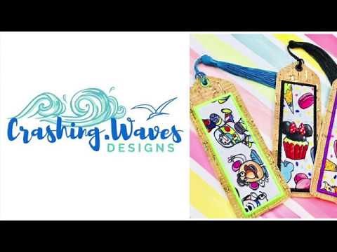 ITH Machine Embroidery Bookmark Design by Crashing Waves Designs