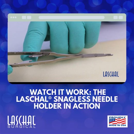 Smoother handling. Zero snagging. Maximum control. In this live demo, experience the LASCHAL® Snagless Needle Holder, trusted by surgical specialists for its unmatched precision and effortless suture guidance. 🪡 What Makes It Snagless? Unlike traditional needle holders, Laschal’s patented design minimizes thread drag and eliminates suture fray. The result? No catching. No tearing. Just seamless passes, even with the finest threads. 🔍 Designed for: ✔️ Microsurgery & endodontic precision ✔️ Soft
