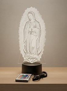 Virgen Maria LED Night Lamp - Etsy