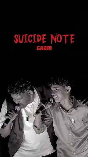 Suicide note-gabri with a boy performance #rap