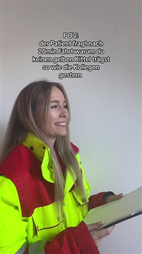 Warum trägst du keinen gelben Kittel?