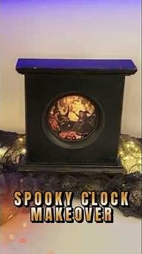 DIY Halloween Flip: Wooden Clock Gets a Vintage Makeover!