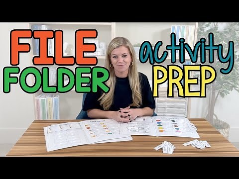 How to Prep File Folder Activities