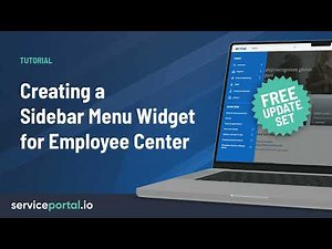 Creating a Sidebar Menu Widget for Employee Center - FREE Download