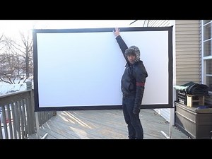 100 Inch Foldable Indoor/Outdoor Movie Projector Screen Review