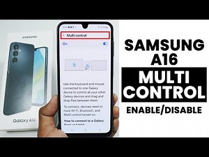 How to Enable Multi Control In Samsung A16 | Multi Control Settings