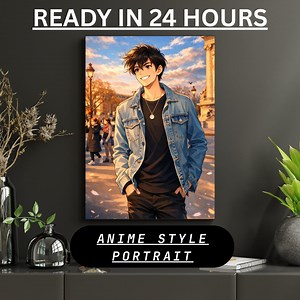 Custom Anime Portrait: Personalized Manga Style Digital Illustration Gift for Him (digital Download) - Etsy UK