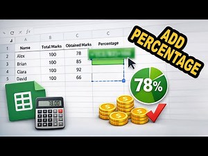 how to add a percentage formula in google sheets