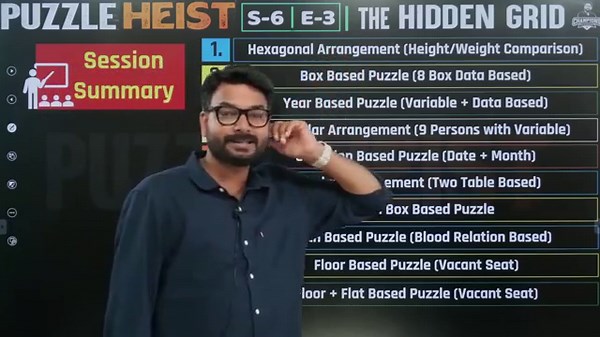 SBI Clerk Mains Reasoning 2025 | Reasoning Puzzle Heist Marathon | RRB PO Reasoning 2025